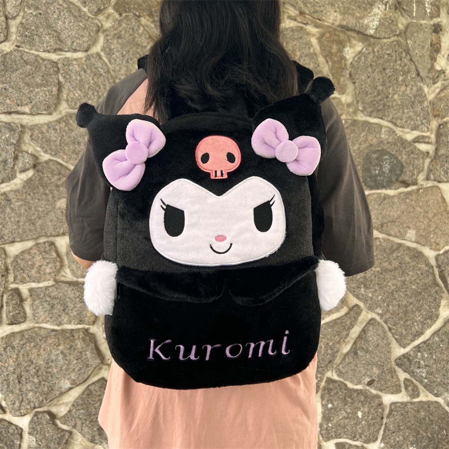 Cute Kuromi Plush Backpacks For Girls And Women My Melody Cinnamoroll ...