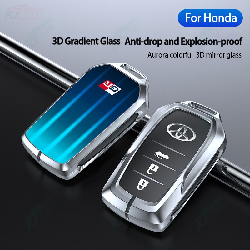 Toyota Colorful Gradient 3D Tempered Glass Car Key Protector Cover Key ...