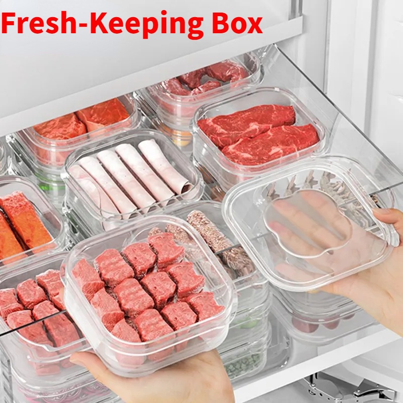 350ML Refrigerator Frozen Meat Box/Meat Freezing Box Food Storage ...