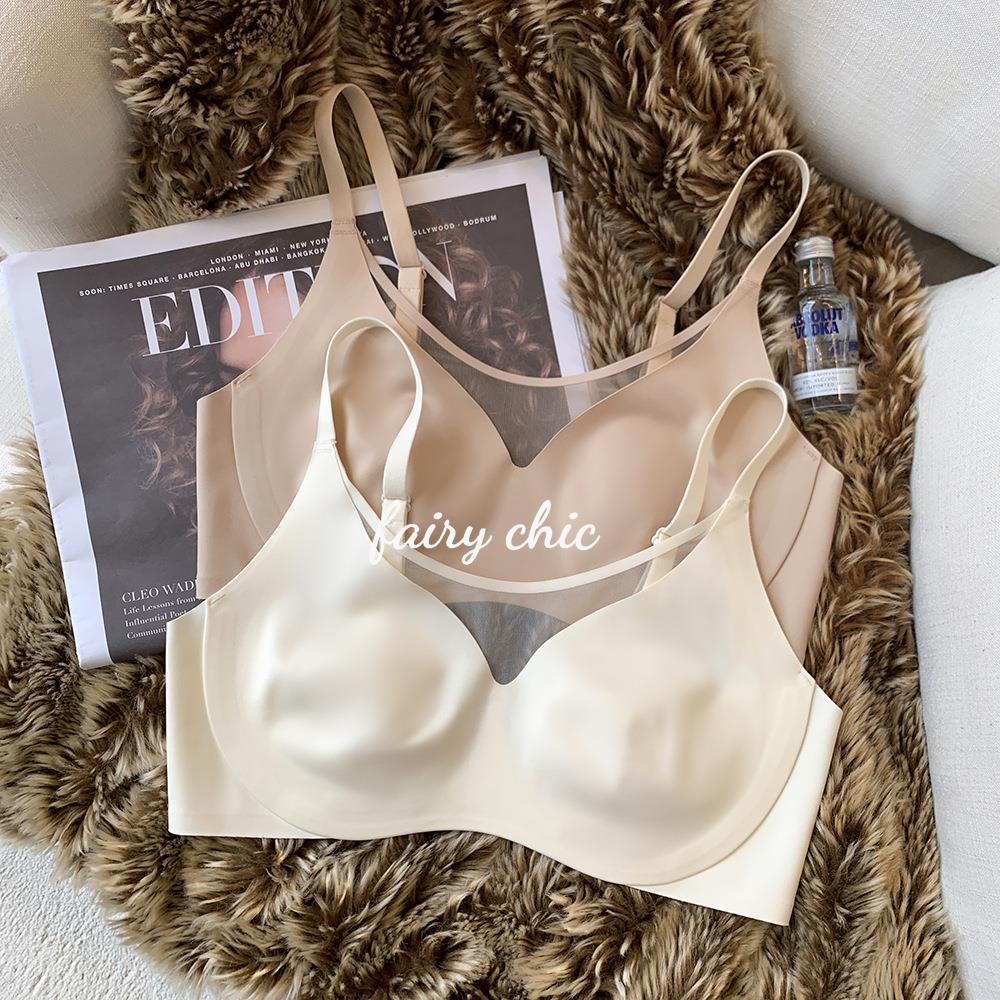 Japanese Thin Comfort Bra Rabbit Ear Cup Seamless Bra Thin Padded Bra ...