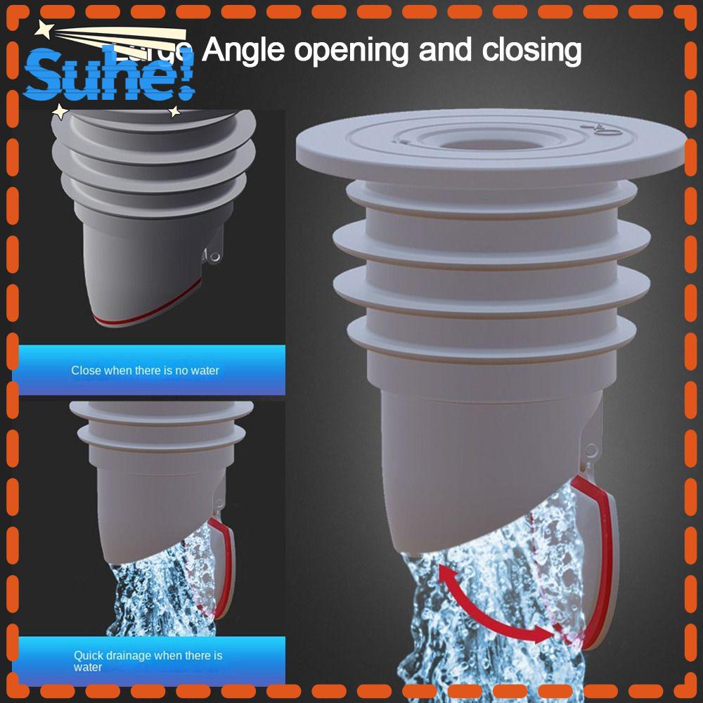 HI-SUHE Floor Drain Bathroom Accessories Insect Prevention One Way ...