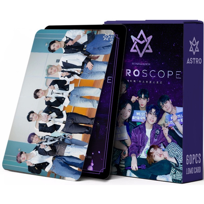 60pcs/box ASTRO 2022 Album ASTROAD STARGAZER ASTROSCOPE Photocards CRAZY SEXY COOL Lomo Cards ...