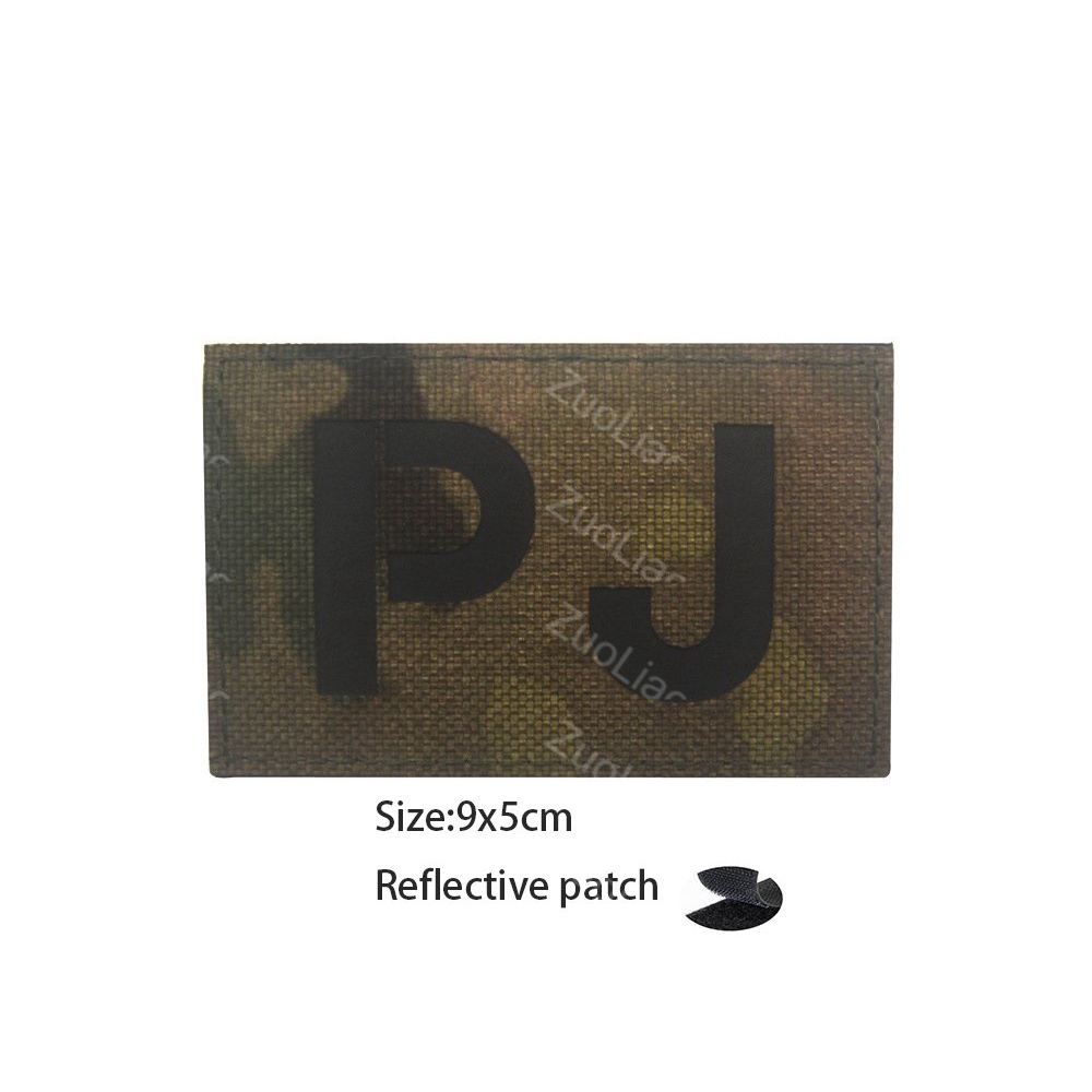 Unique Velcro Patch Levis Armband English Letter PJ Military Badge ...