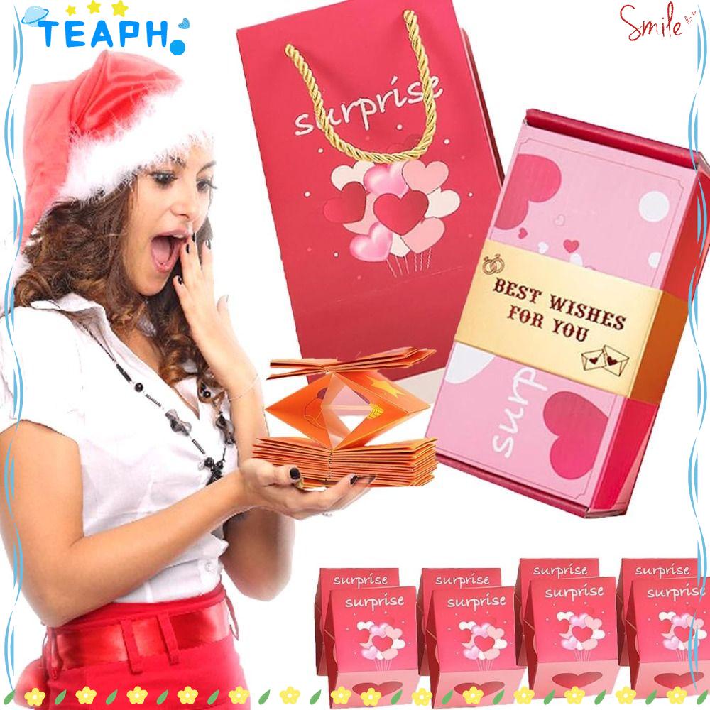 TEAPH Pop-Up Gift Box, Anniversary Party Decorations Surprise Gift Box ...