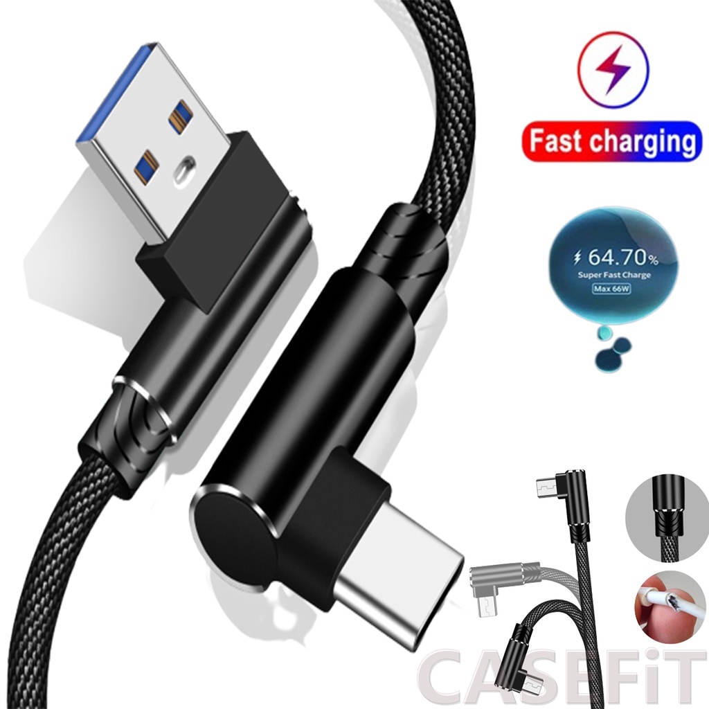 90 Degree Double Elbow With Light Data Game Data Cable Micro Usb Data ...