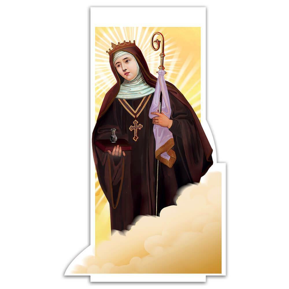 Christian Jesus car bumper sticker Saint Walburga Walpurga Catholic ...