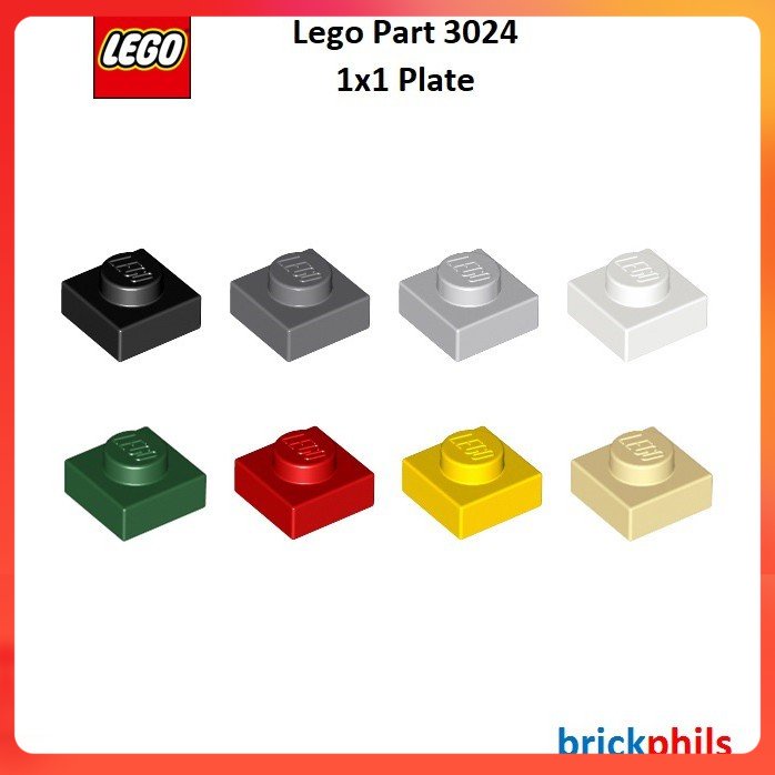 Lego Part 3024 1x1 Plate (10pcs per Lot) | Shopee Philippines