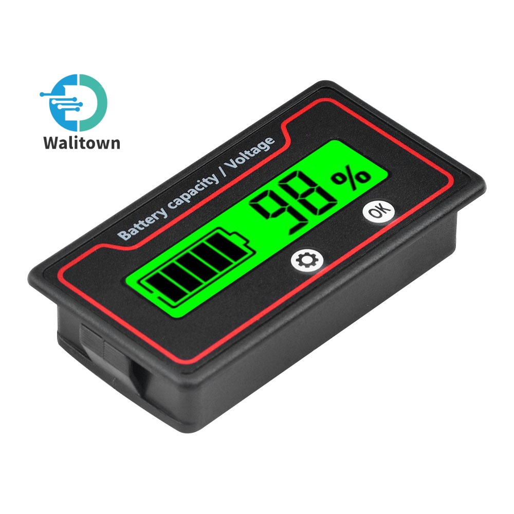 Battery Capacity Monitor 9-120v Battery Meter 12v 24v 48v Battery Power ...