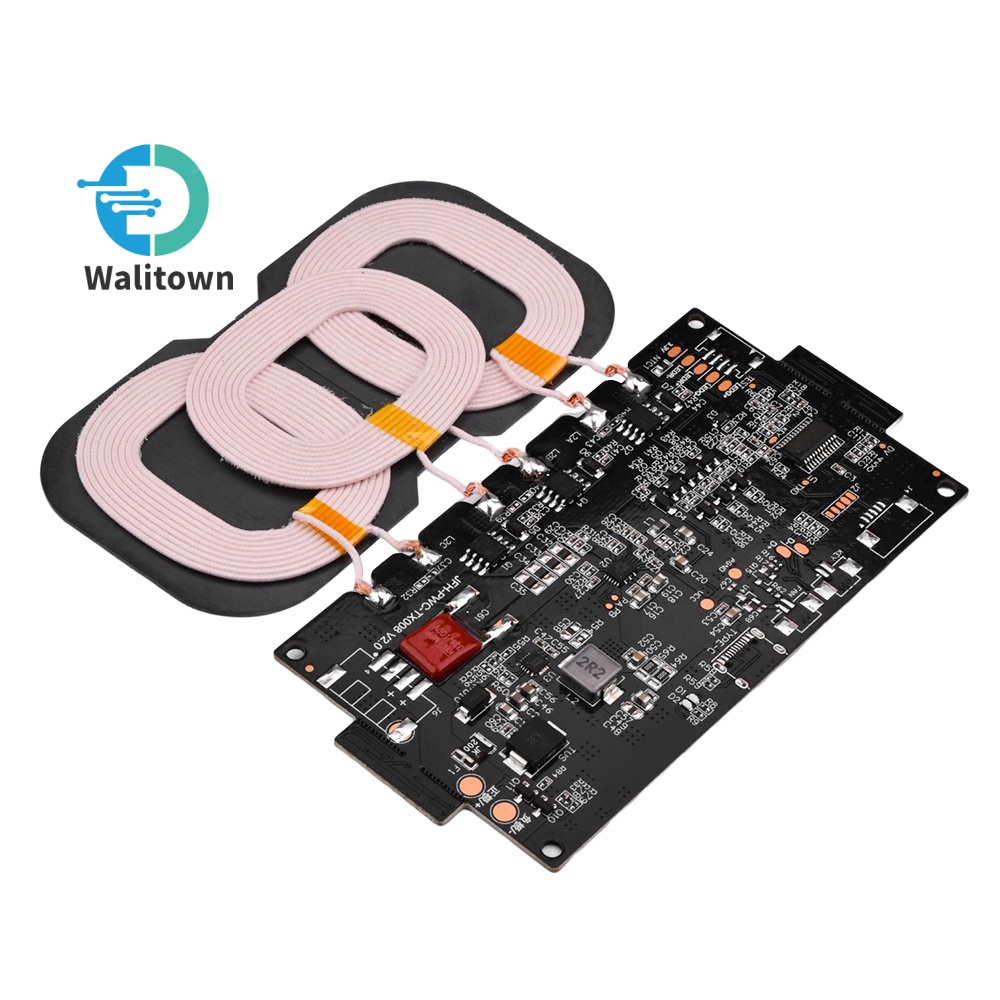 Wireless Charger 3 coils QI 20W Wireless Charging Circuit Board 12-24V ...