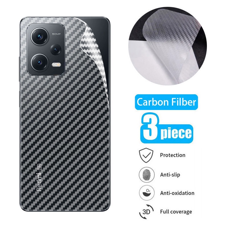 Back Carbon Fiber Film For Redmi Note 12 Pro Plus 5G 4G 2023 Note12 ...