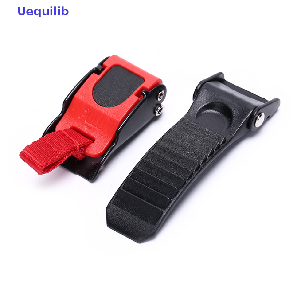 Uequilib 1 Piece Quick Release Helmet Strap Buckle Pull Buckles Black ...