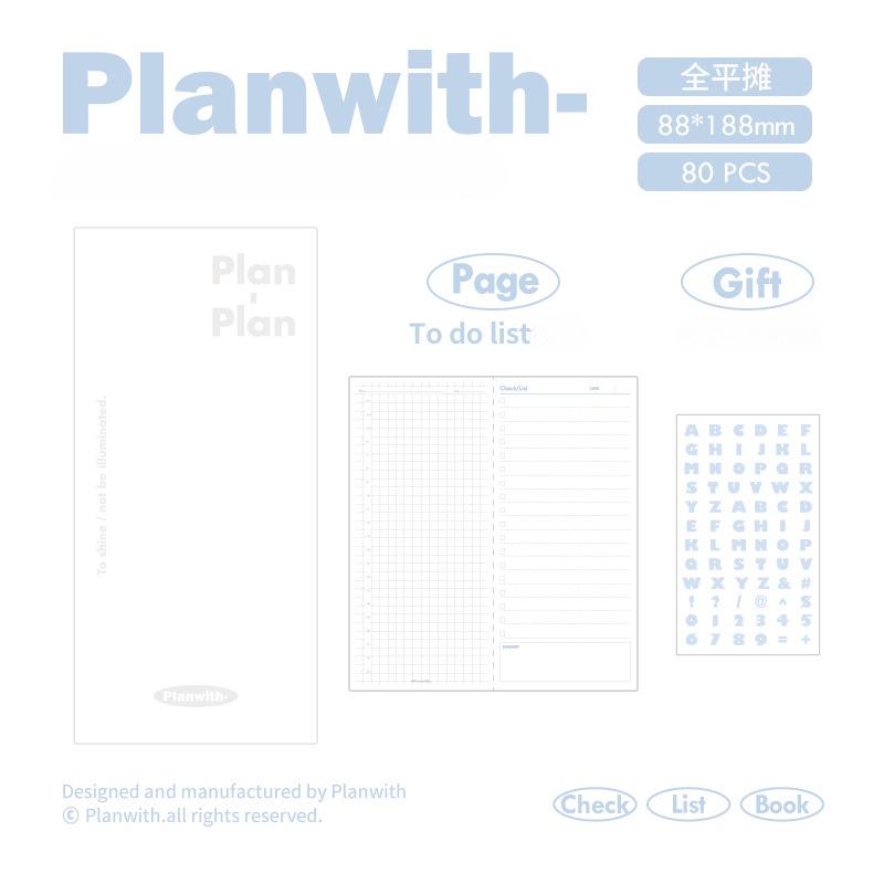 Planwith Daily Plan Book Time Management Schedule Planbook Handbook Notebook List | Shopee ...