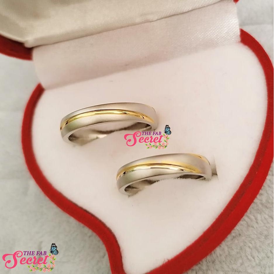 TFS103 Couple Rings 2pcs Wedding Rings High Quality Stainless Steel Non ...