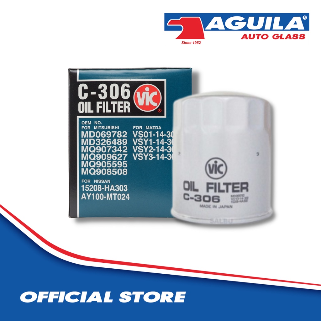 Original VIC - Oil Filter (C306) for Mitsubishi Montero, L300 & Hyundai ...
