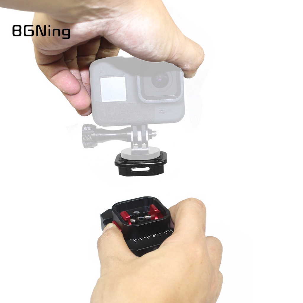 BGNing Universal SLR Quick Release Plate Adapter 3/8" to 1/4" Nut Level ...