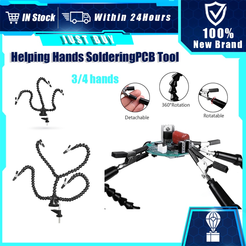 Soldering Station Tools Practical PCB Helping Hand Flexable Arm with ...