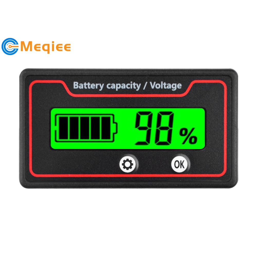 Battery Capacity Monitor 9-120v Battery Meter 12v 24v 48v Battery Power ...