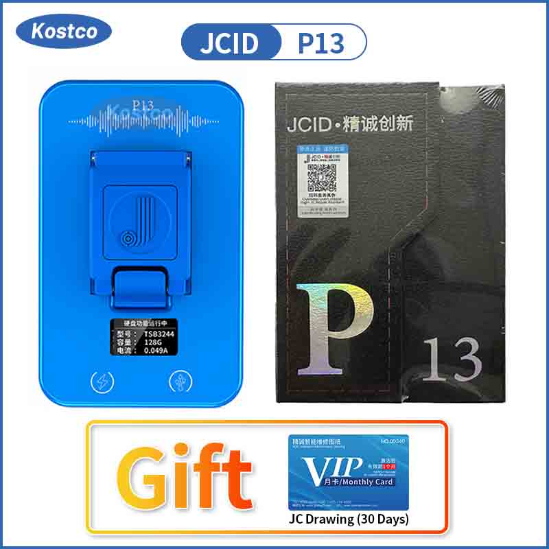 JC JCID P13 Nand Programmer For iPhone 7-13 Pro MAX Hard Drive BGA 60/70/110 Data Read Write ...