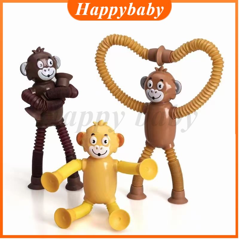Animal Telescopic Suction Cup Lion Monkey Toy Sensory Toys Fun ...