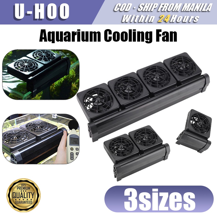 MIni Aquarium Fan Cooling System Single Dual Quad Fan Cooling Fish Tank ...