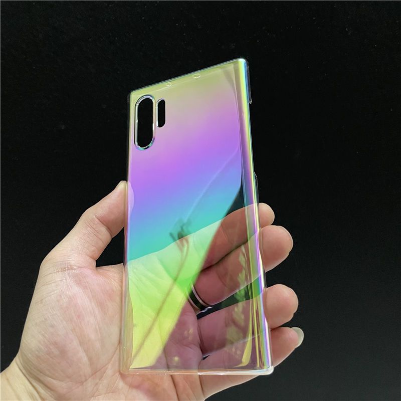 Laser Rainbow Hrad Clear Phone Cover For Samsung Note 10 Plus 9 Ultra ...