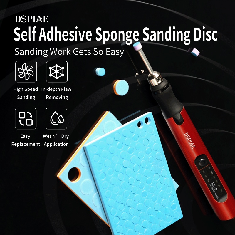 DSPIAE ES-P Electric Sander SS-C01 SS-C02 Self Adhesive Sponge Sanding ...