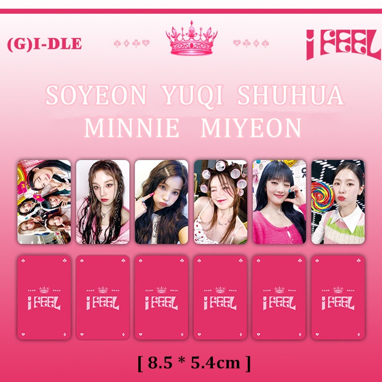 6-7pcs/set (G)I-DLE LE SSERAFIM Photocards I FEEL Album UNFORGIVEN ...