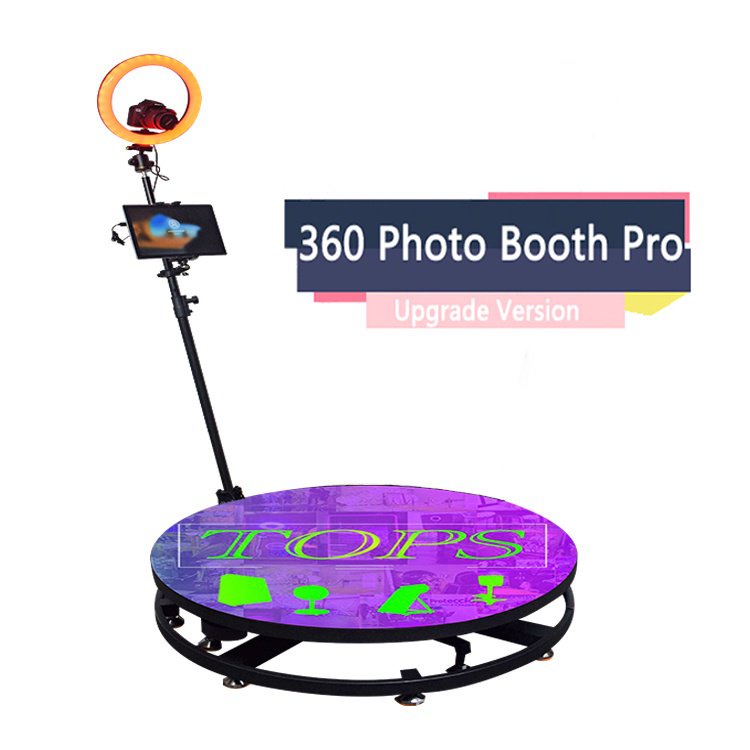 New 360 photobooth machine portable selfie platform spin 360 degree ...