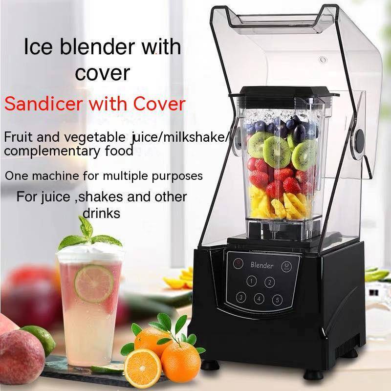 Ice Blender Commercial Blender With Cover for Smoothie/Shakes /Juice ...
