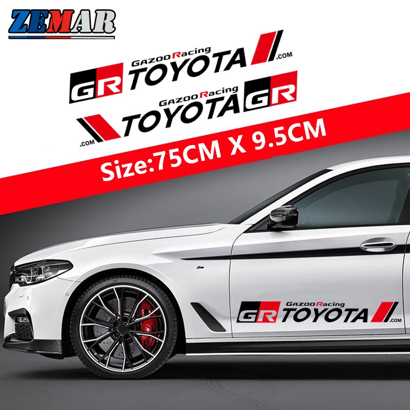 [New Specials] Toyota GR Car Waterproof Stickers Auto Door Side Body ...