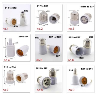 2x E27 GU10 G9 E12 B22 MR16 to E27 E40 E14 LED light Bulb Holder Converter AC base power Socket ...
