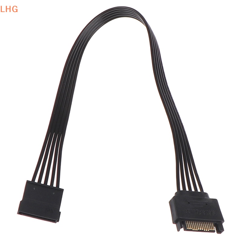 [LHG] 30CM SATA 15pin male to female power cable hdd ssd power supply ...