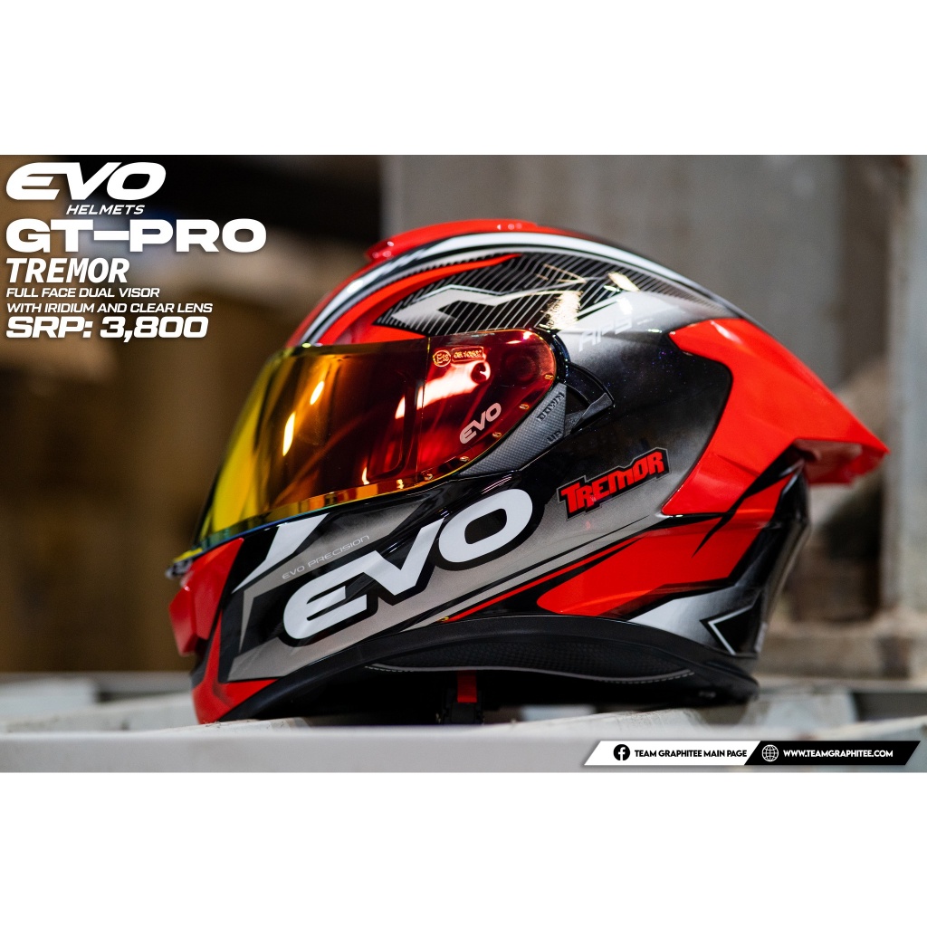 EVO HELMET GT PRO TREMOR (LENS MAY VARY) | Shopee Philippines