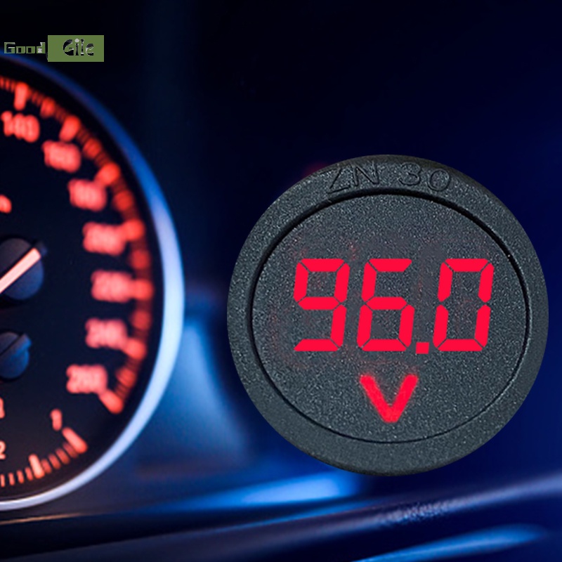 ShaOu LED Digital Display Circular Two-wire Voltmeter DC 5-100V DC ...