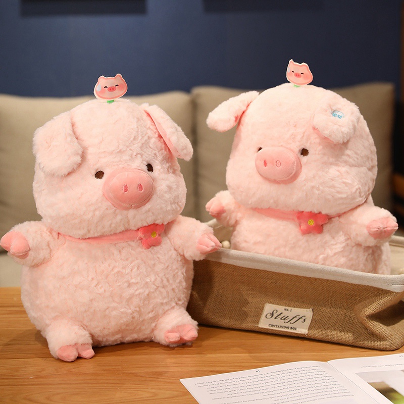 25/35/45cm Kawaii Pink Pig Plush Toy Cute Stuffed Piggy Dolls Soft ...