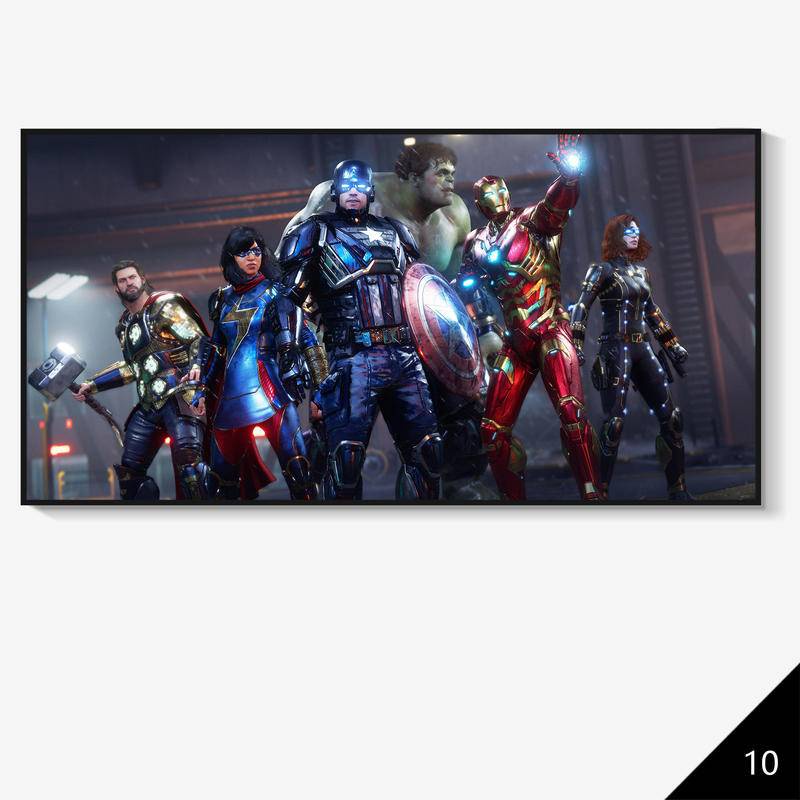 Marvel The Avengers 10th Anniversary Spider Man canvas Painting Posters ...