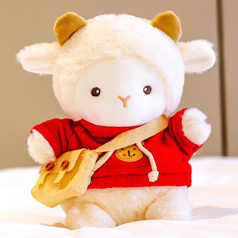Polk lamb doll cute plush toy doll girlfriend doll kindergarten ...