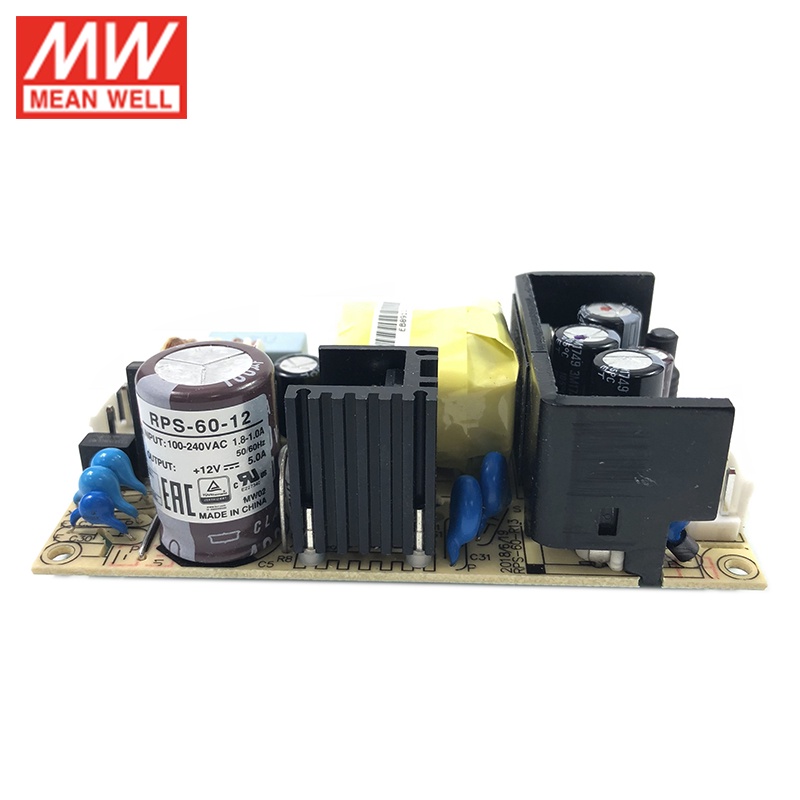 MEAN WELL RPS-60 5V/10A 12V/5A 15V/4A 24V/2.5A 48V/1.25A Reliable Green ...