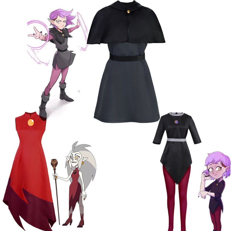 Anime The Owl House Season Cosplay Costume Amity Cosplay Edalyn Costume Luz Noceda Adult Uniform