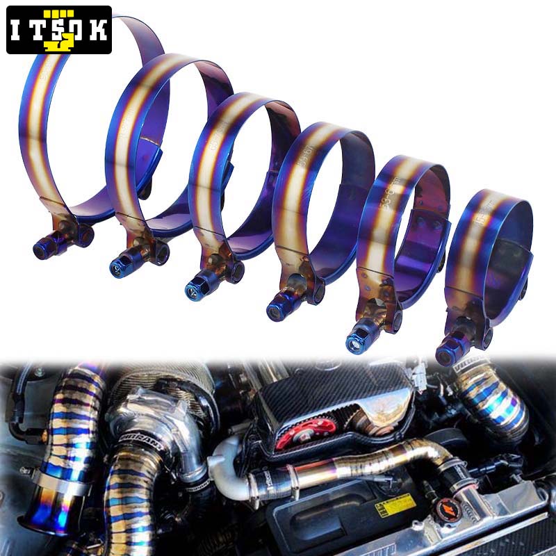 【ITSOK】Stainless Steel Hose Clamp Kit 45mm to 98mm Universal T-Bolt ...
