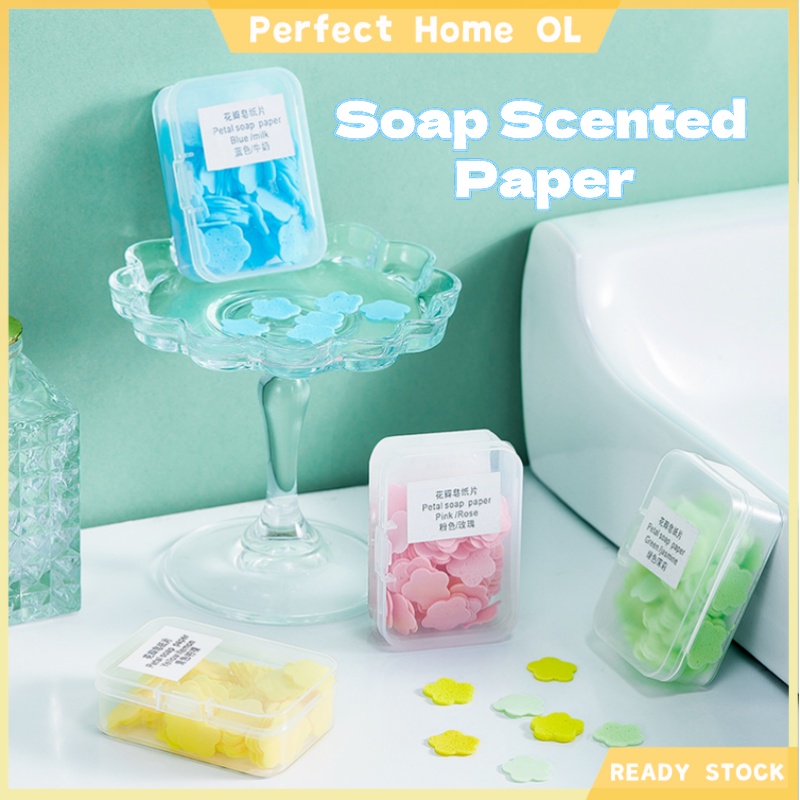 Portable Soap Paper with Scent for Travel Soap Scented Paper Disposable ...