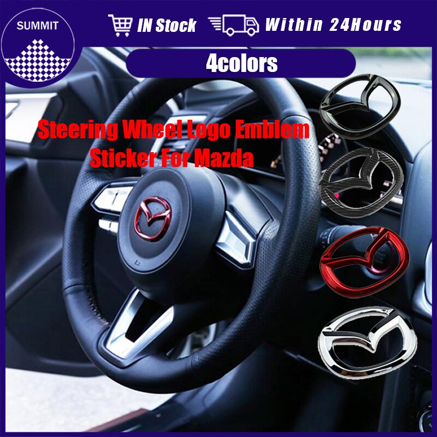 1pcs Mazda 3/CX-4/CX-5 Steering Wheel Center Mazda Emblem Sticker ...