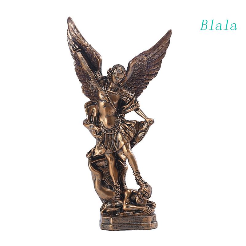 Blala 12 Inch Archangel Michael Slaying Demon Statue Collectible Angel ...