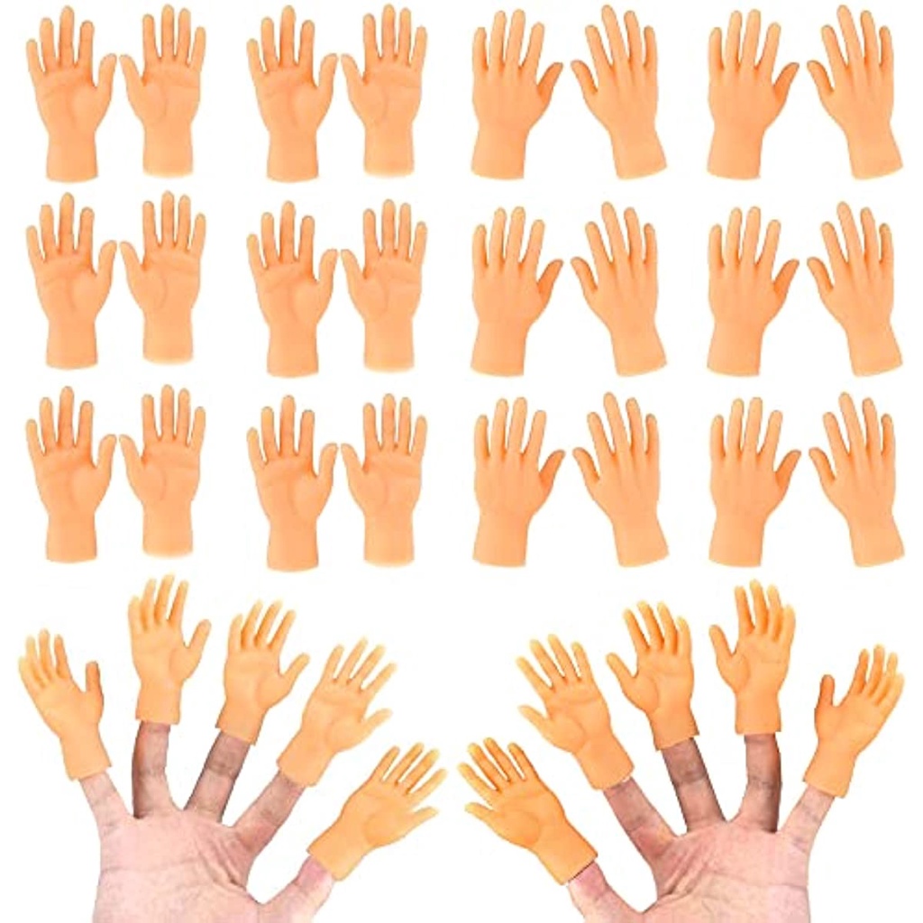 10 PCS Tiny Hands Finger Puppets, Miniature Small Hands Realistic ...