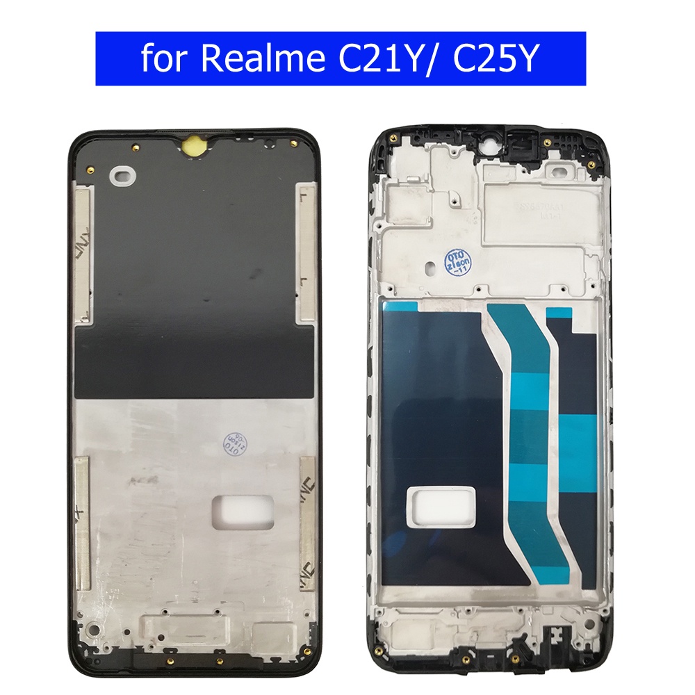 for Realme C21Y/ C25Y Middle Frame Plate Housing Bezel Faceplate Bezel ...