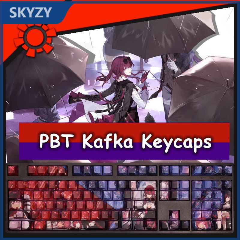 Kafka Keycaps Cherry Profile Anime Honkai Star Rail PBT Dye Sub ...
