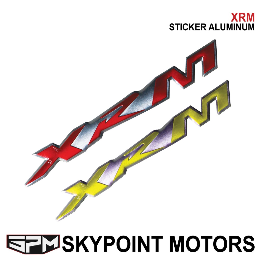 STICKER ALUMINUM NAME XRM FOR MOTORCYCLE (9133-248) | Shopee Philippines