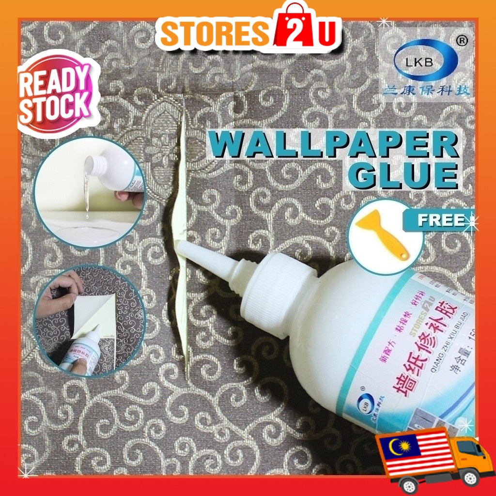 Lkb Wallpaper Repair Glue (150ml) Warped Edge Glue Wall Paper Repair ...