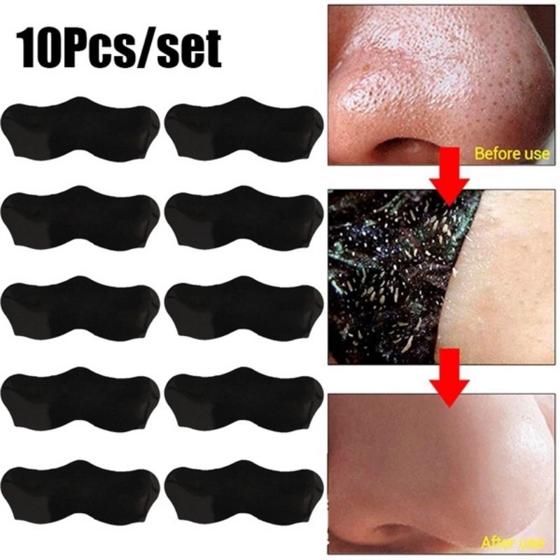 Lbt 10pcs Blackhead Remover Nasal Spot Facial Dot Sticker Sheet Nose