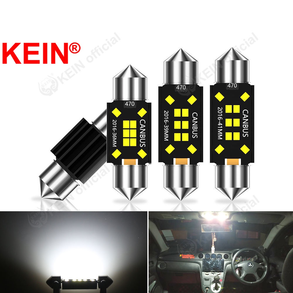 KEIN 2PCS Festoon Led Bulb Car Dome Interior Light 31MM 36MM 39MM 41MM C5W C10W C3W Reading ...